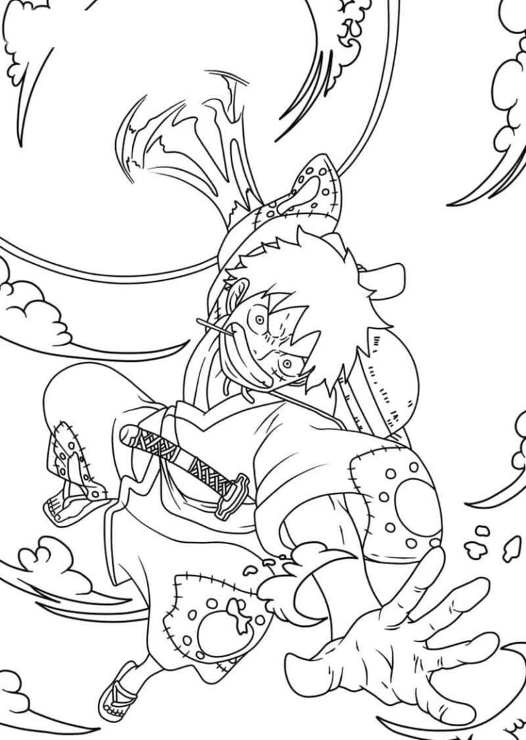 Desenhos do Luffy para Imprimir e Colorir
