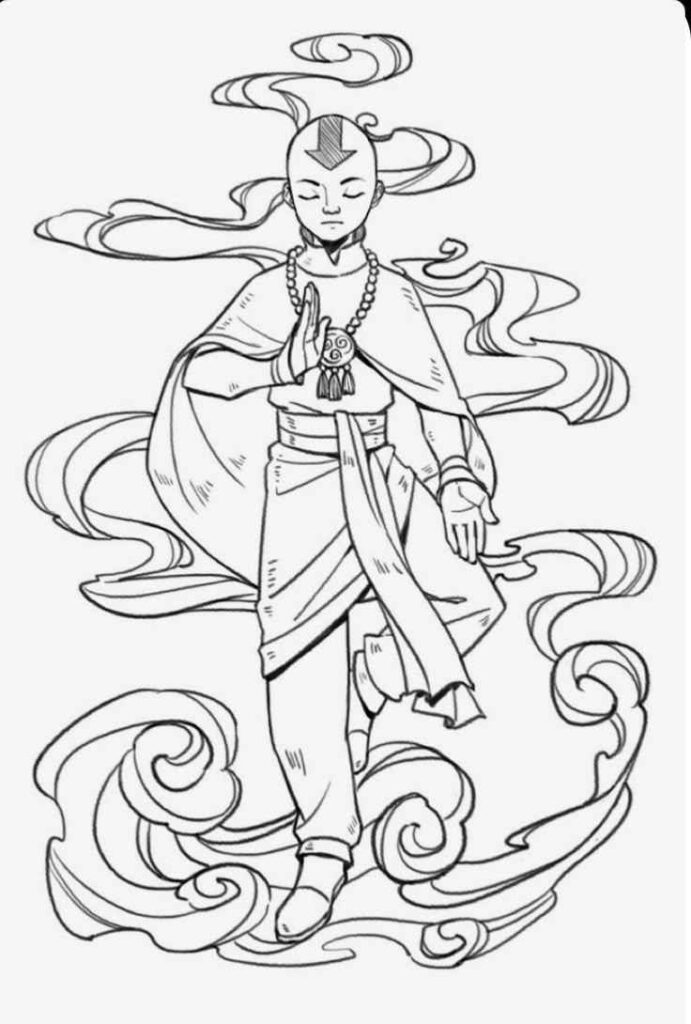 Desenhos do Avatar para Imprimir e Colorir