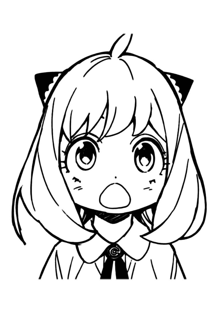 Desenhos da Anya para Imprimir e Colorir