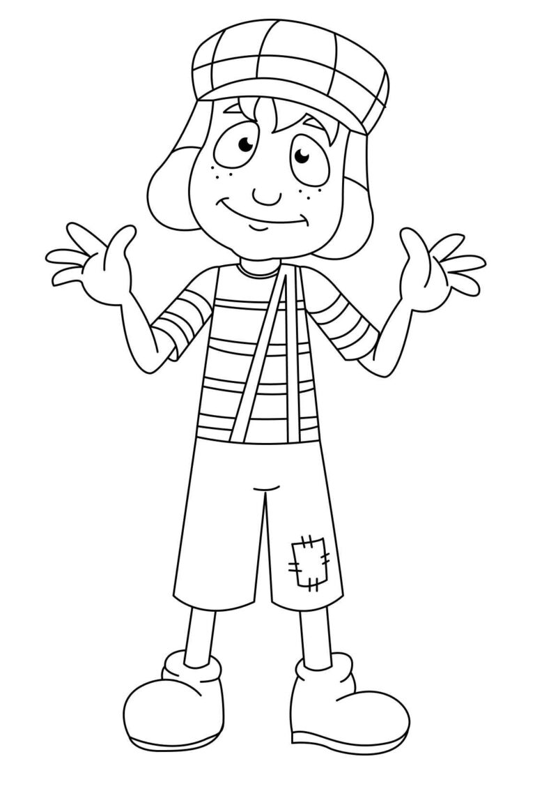 Desenhos do Chaves para Imprimir e Colorir
