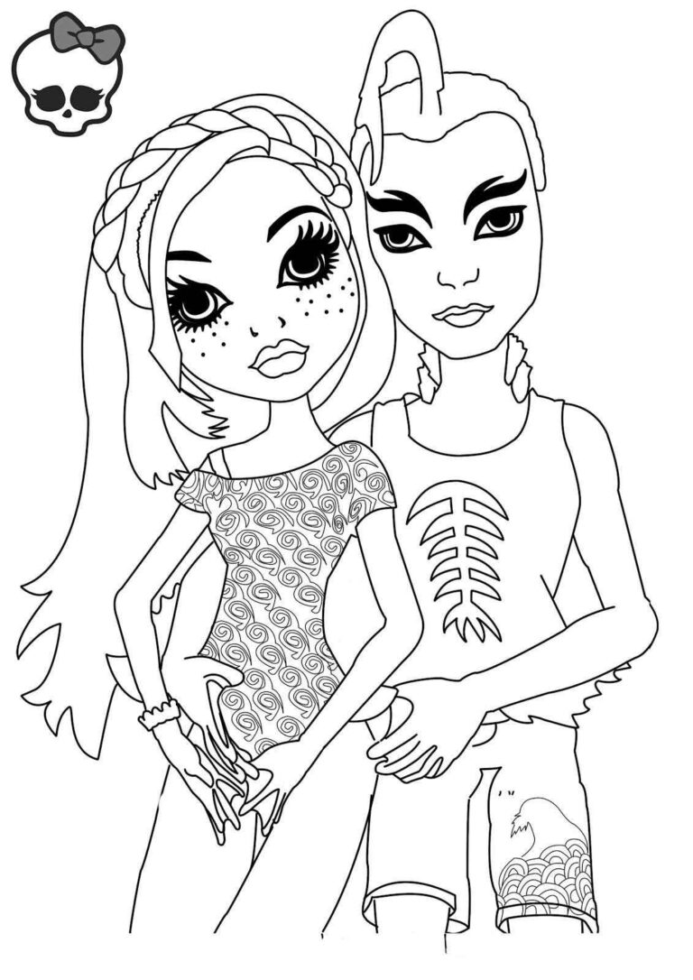 Desenhos da Monster High para Imprimir e Colorir