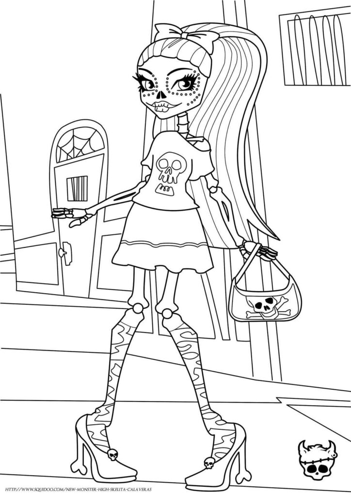 Desenhos da Monster High para Imprimir e Colorir