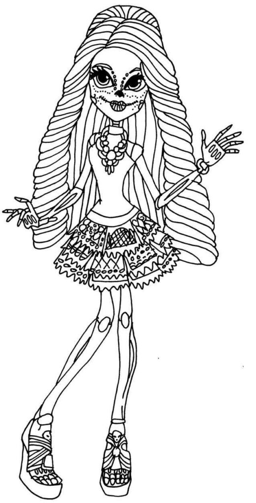 Desenhos da Monster High para Imprimir e Colorir