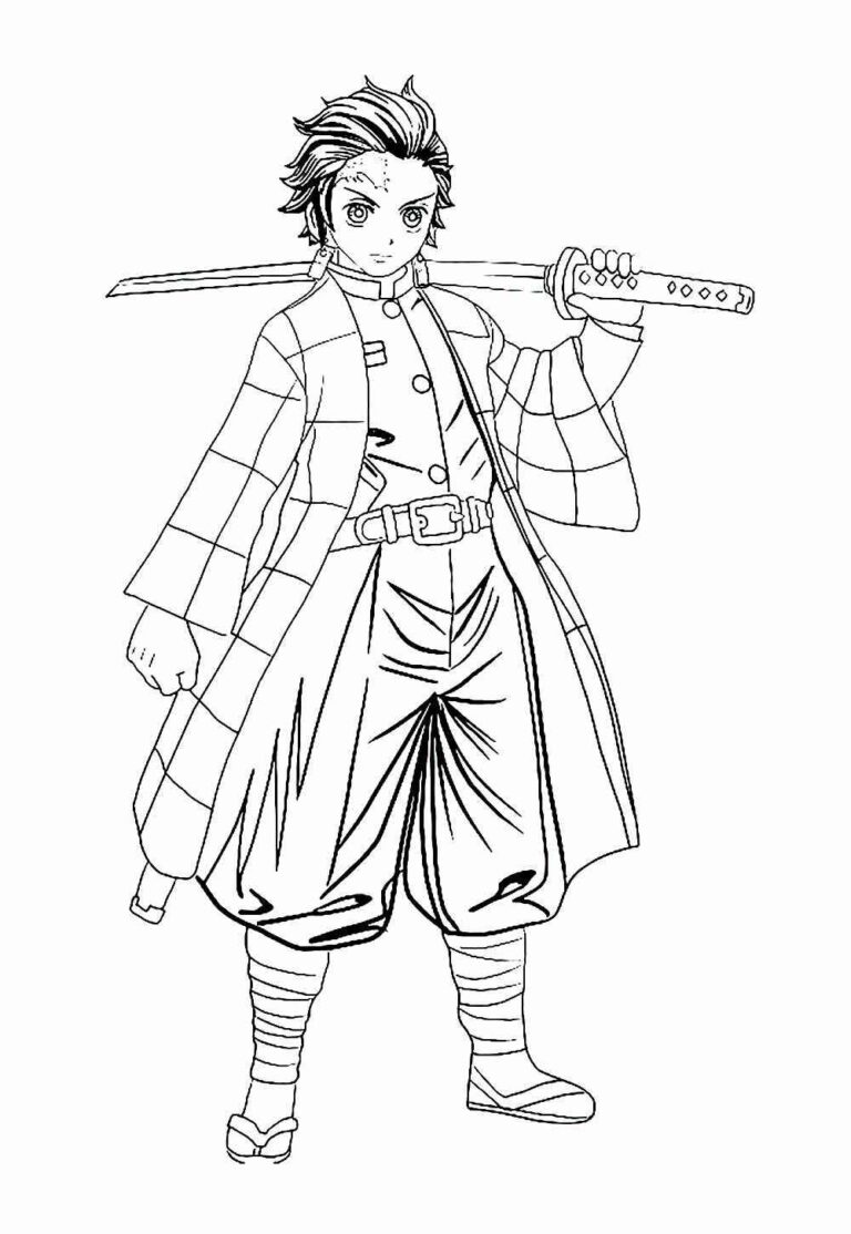 Desenhos do Demon Slayer para Imprimir e Colorir