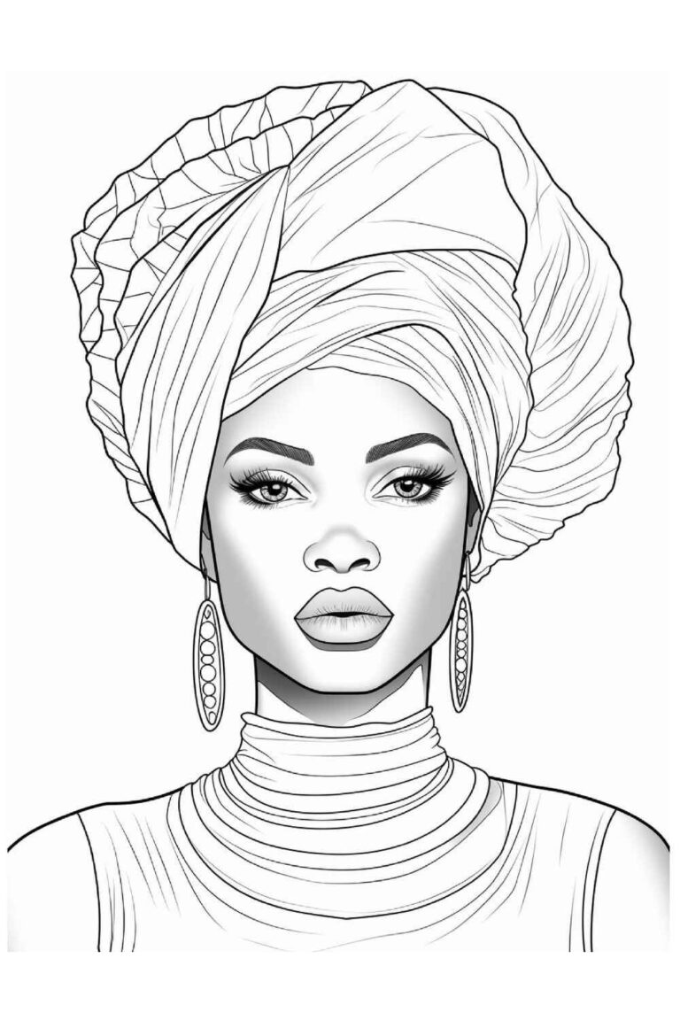 Desenhos de Mulheres para Imprimir e Colorir