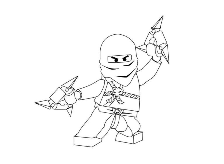 Desenhos de Ninja para Imprimir e Colorir
