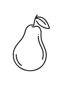 Desenhos de Pera para Imprimir e Colorir