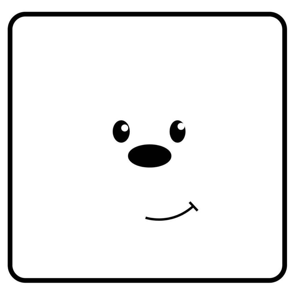 Desenhos de Quadrado para Imprimir e Colorir