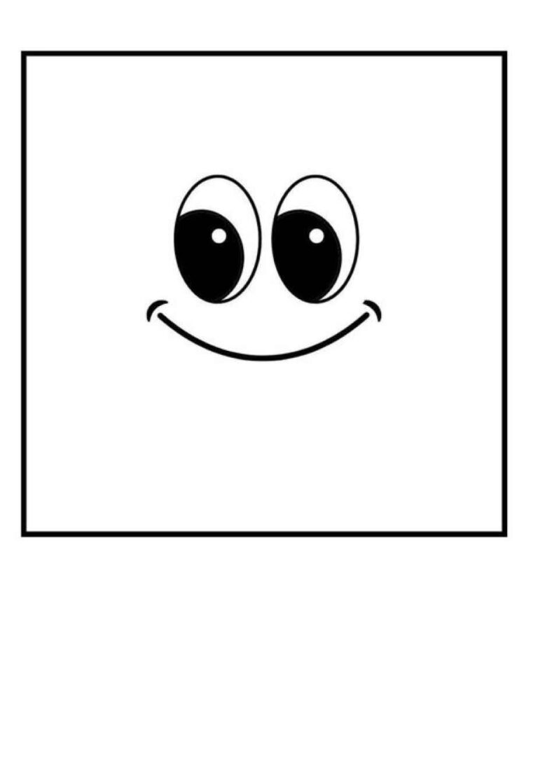 Desenhos de Quadrado para Imprimir e Colorir