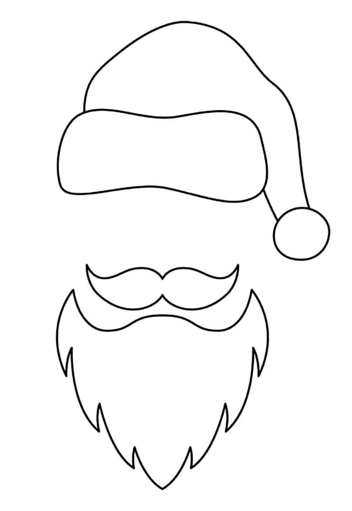 Desenhos de Gorro de Natal para Imprimir e Colorir