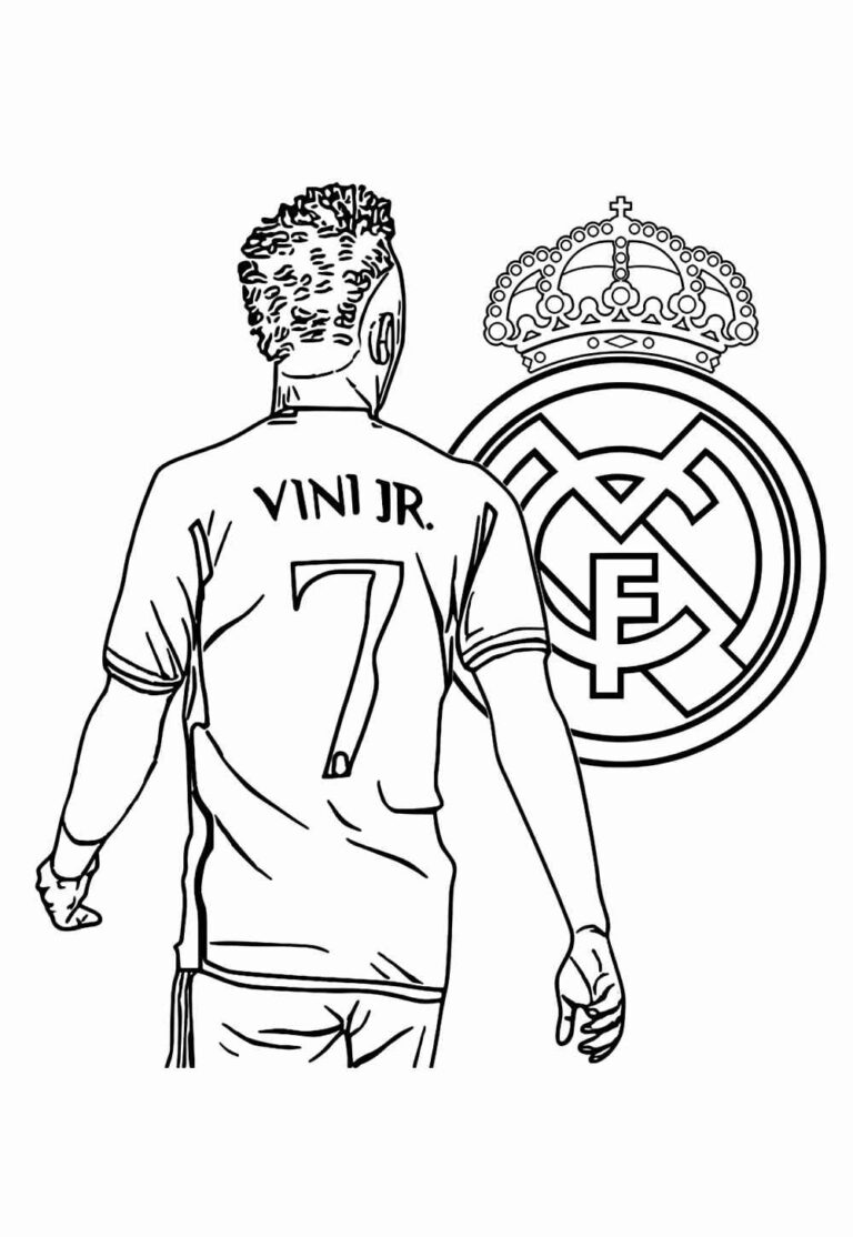 Desenhos do Real Madrid para Imprimir e Colorir