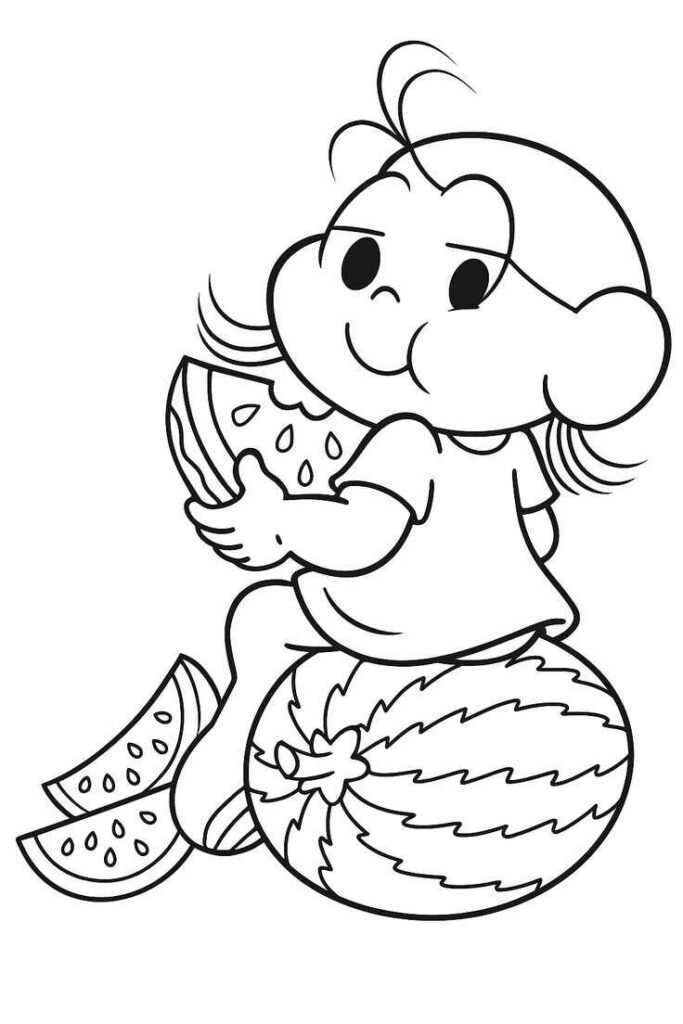 Desenhos da Magali para Imprimir e Colorir