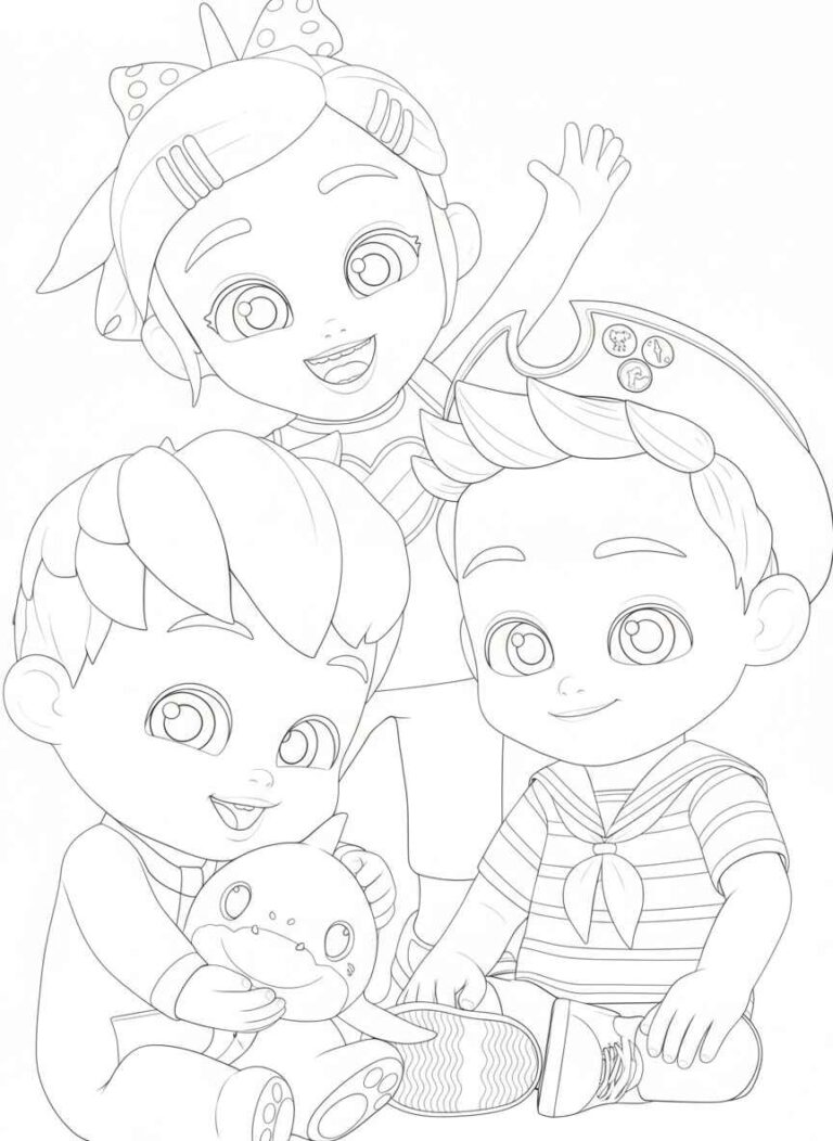 Desenhos do Bebefinn para Imprimir e Colorir