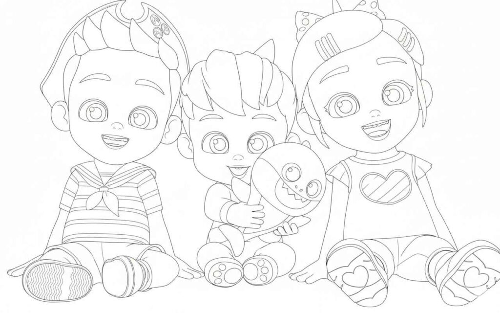 Desenhos do Bebefinn para Imprimir e Colorir