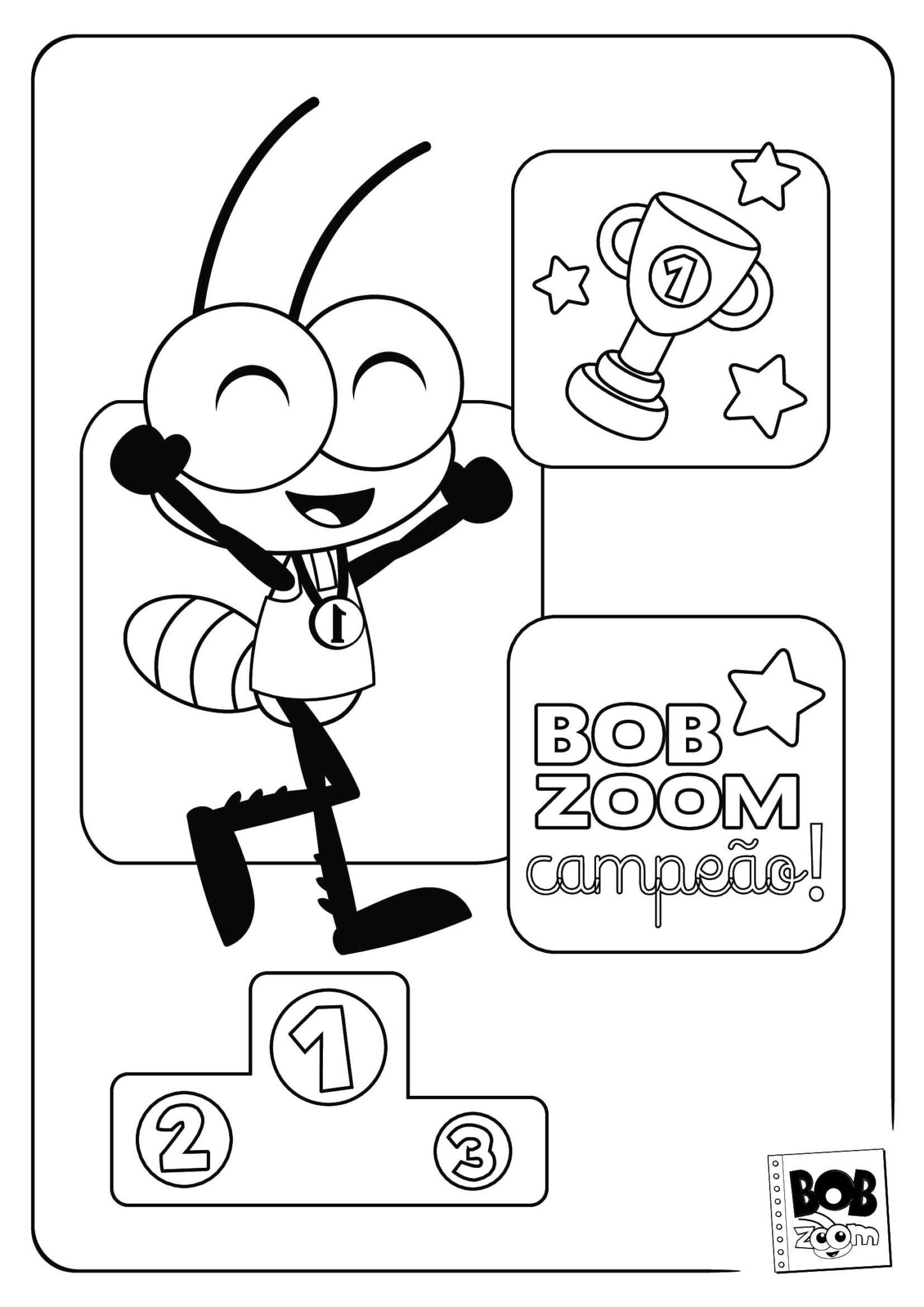 Desenhos do Bob Zoom para Imprimir e Colorir