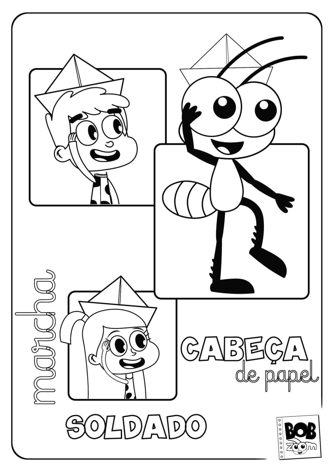 Desenhos do Bob Zoom para Imprimir e Colorir