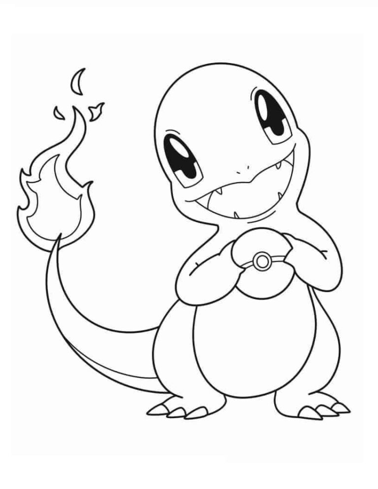 Desenhos do Charmander para Imprimir e Colorir